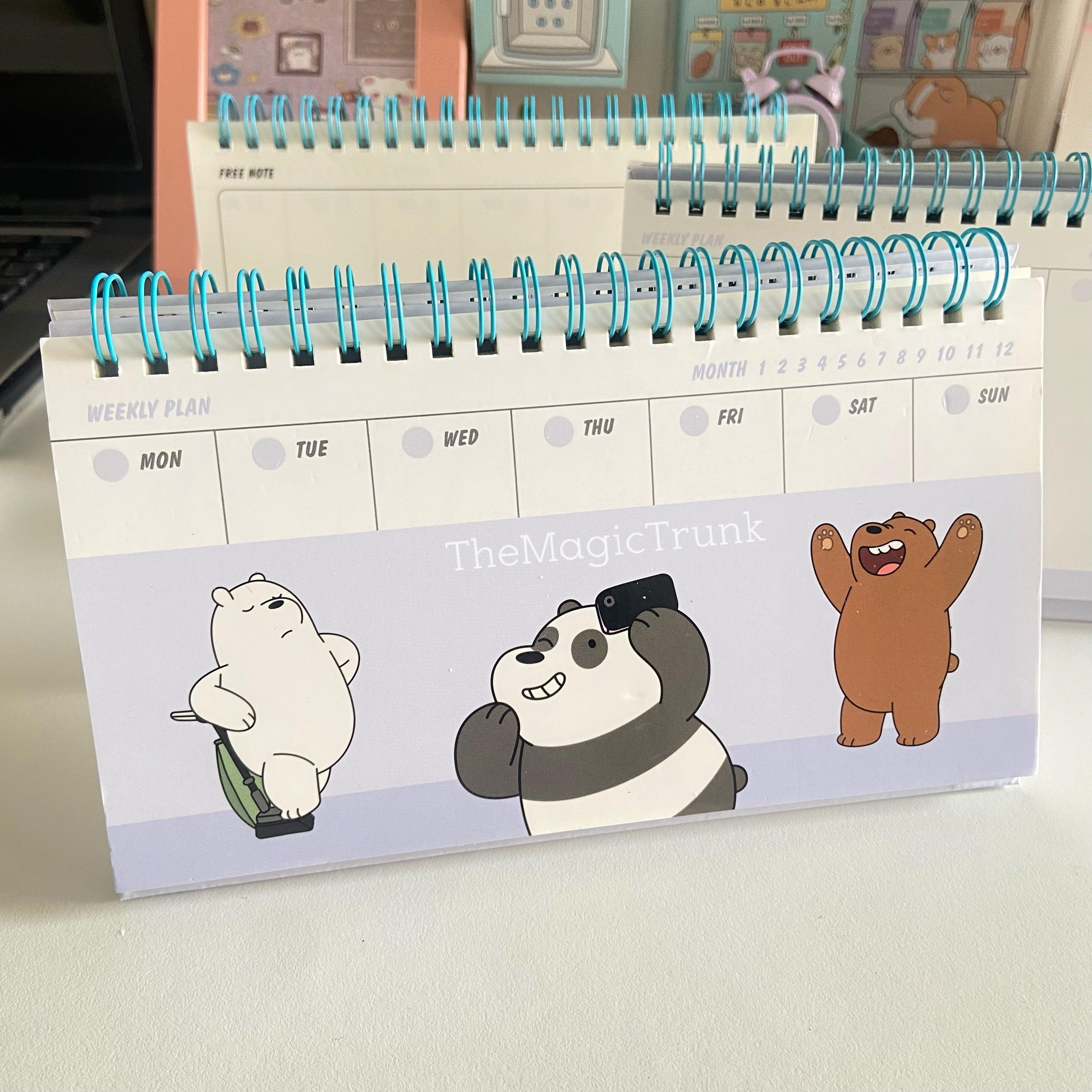We Bare Bears Panda Weekly Planner ( 1pc ) – The Magic Trunk