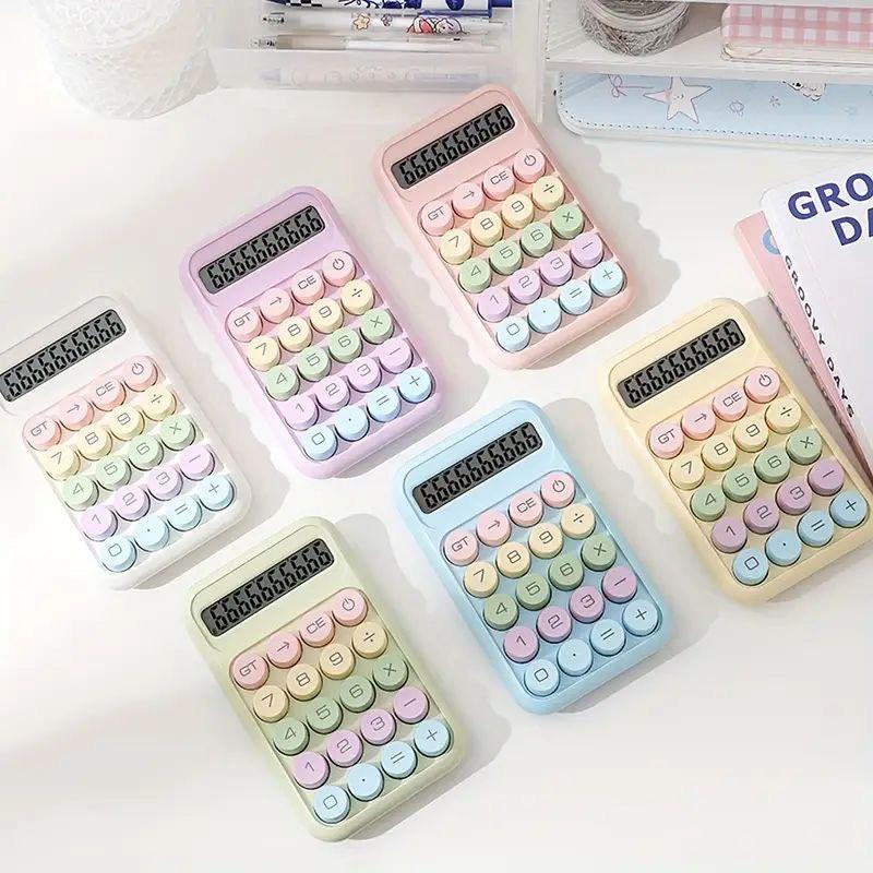 Pastel Aesthetic Calculator Battery Operated ( 1pc ) – The Magic Trunk