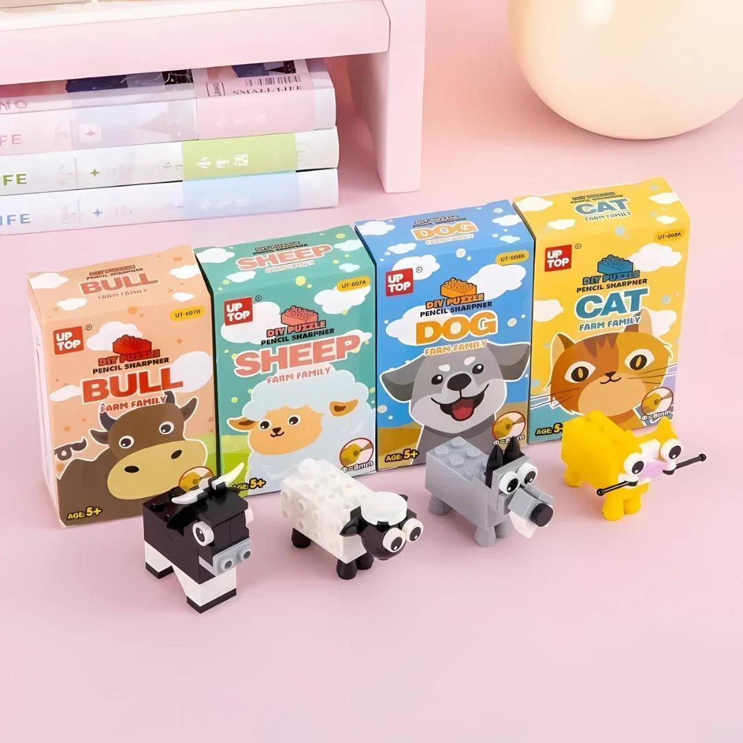 DIY Animals Lego Puzzle Pencil Sharpener ( 1pc ) – The Magic Trunk