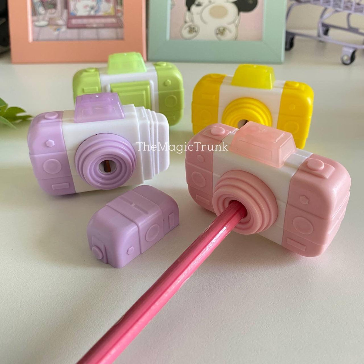Camera 3 in 1 Eraser Pencil Sharpener Duster (1pc) – The Magic Trunk