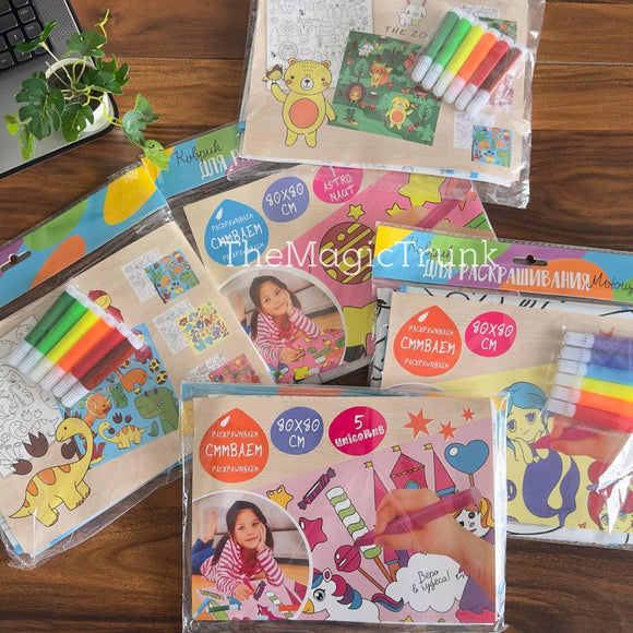 Coloring Mat Reusable and Washable ( 1pc ) – The Magic Trunk