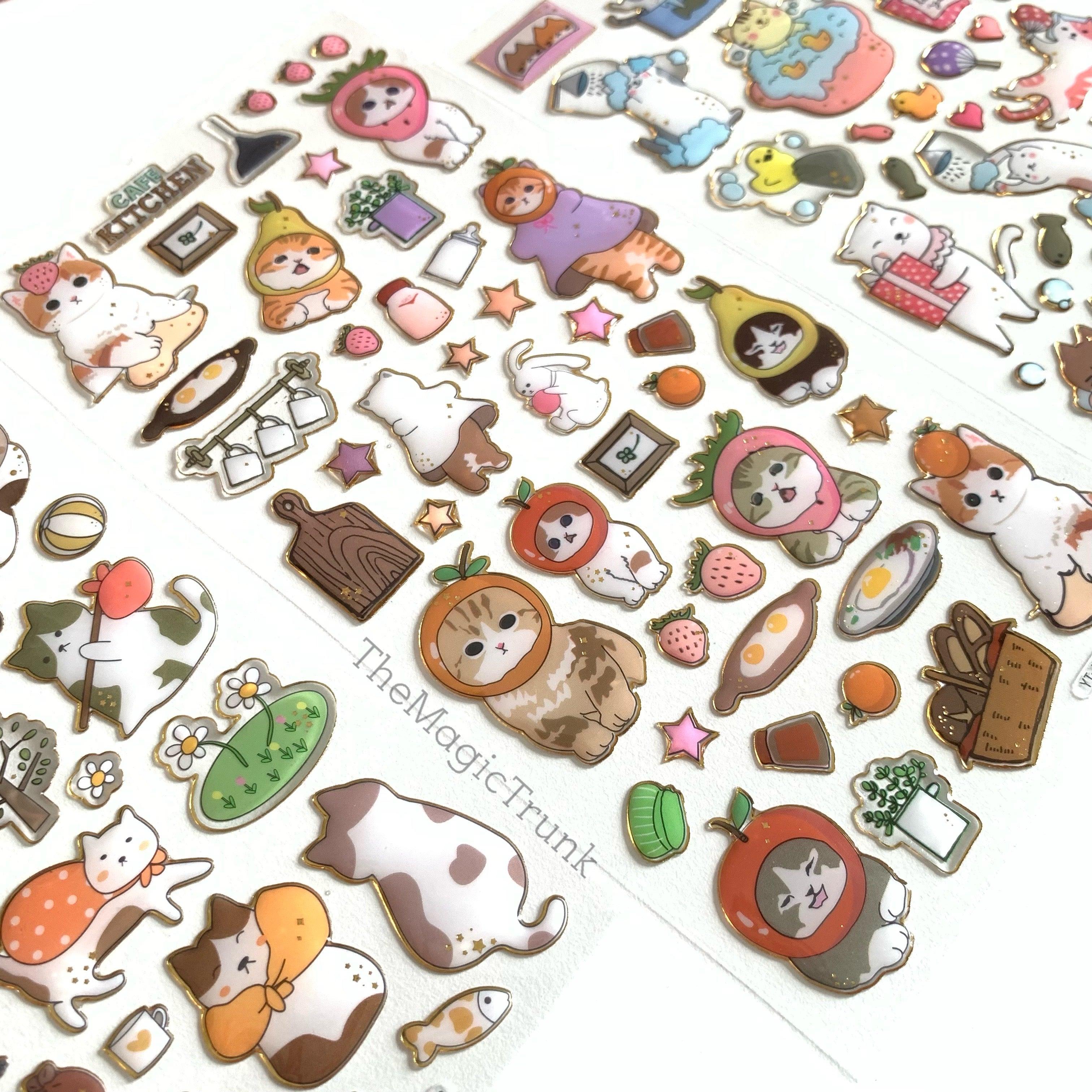 Cute Cat Adventure Stickers ( 1sheet ) – The Magic Trunk