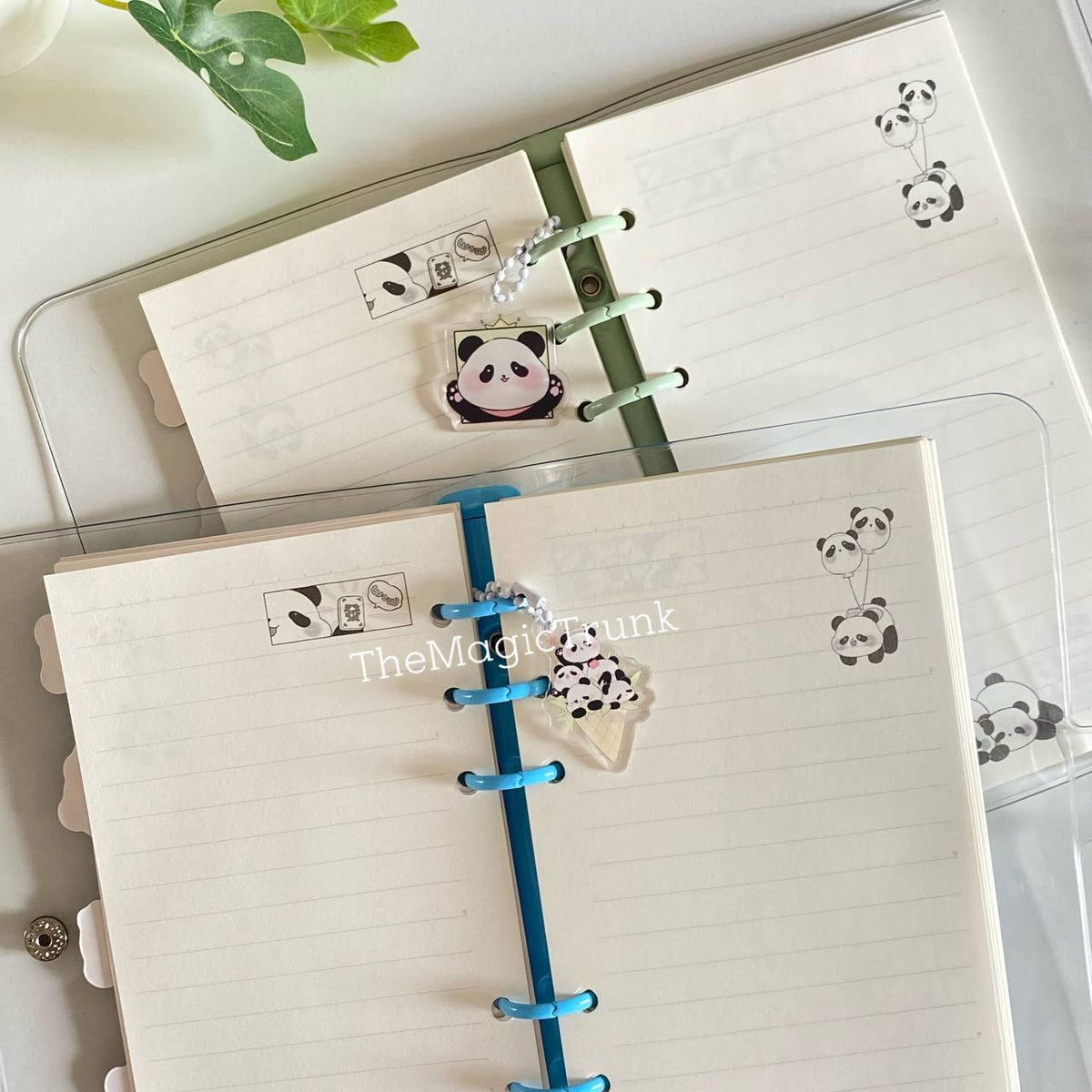 Panda Reusable Binder Diary With Bookmarker ( 1pc ) – The Magic Trunk