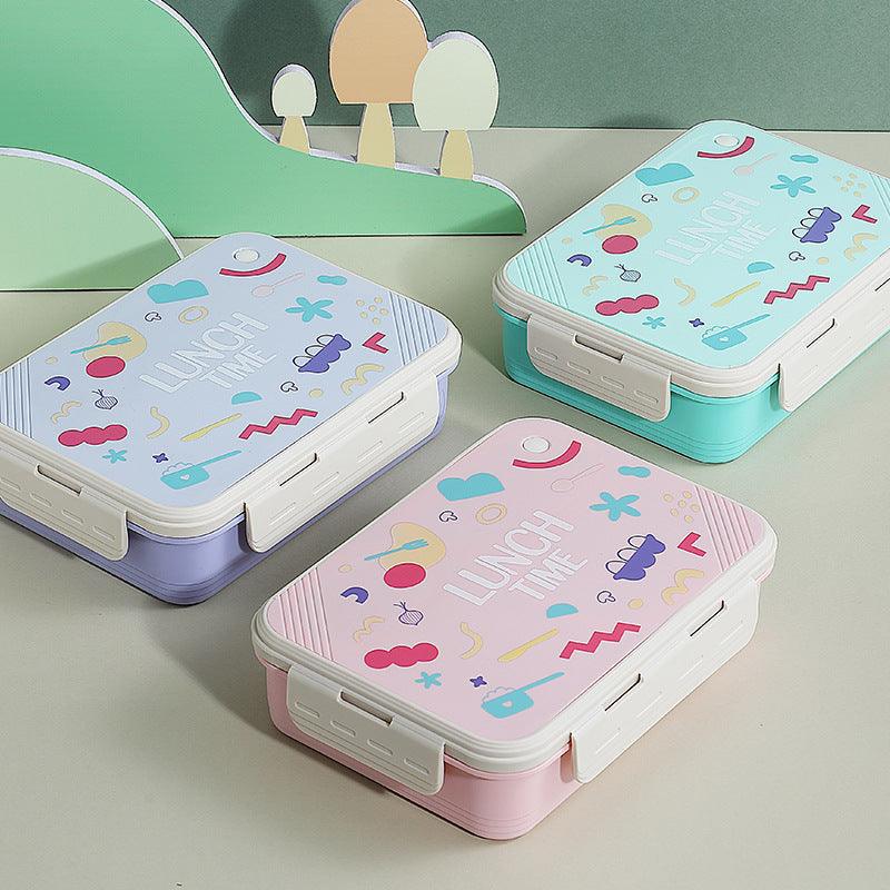 Pastel Lunch Time Three Compartment 100% Leakproof Bento Lunch Box ( 1 ...