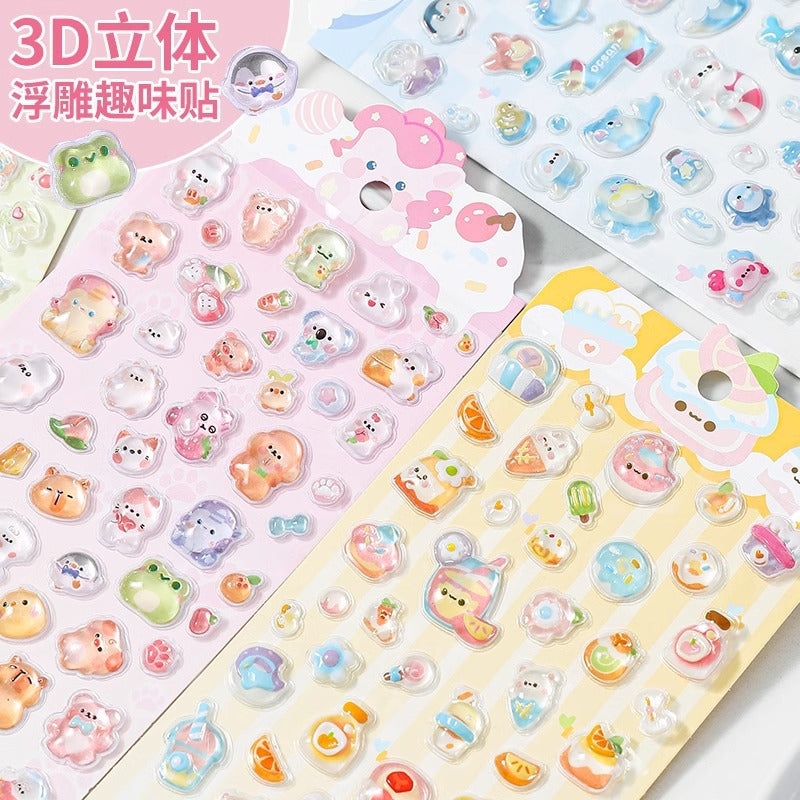 3D Fun Decorative Stickers ( 2 Sheets ) – The Magic Trunk