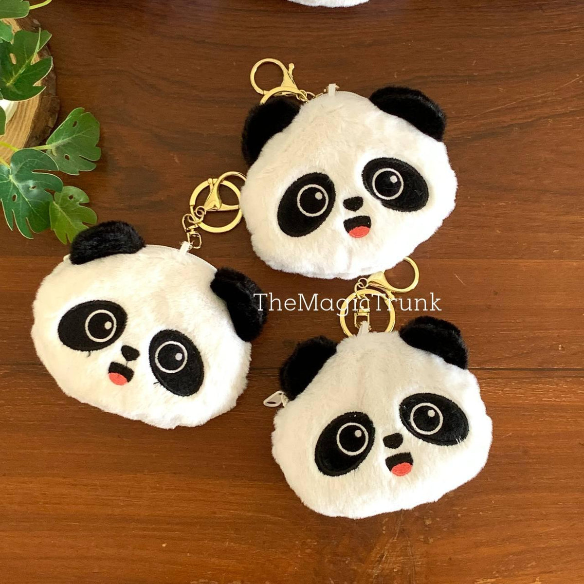 Panda Plush Coin Pouch with Keyring (1 pc ) – The Magic Trunk