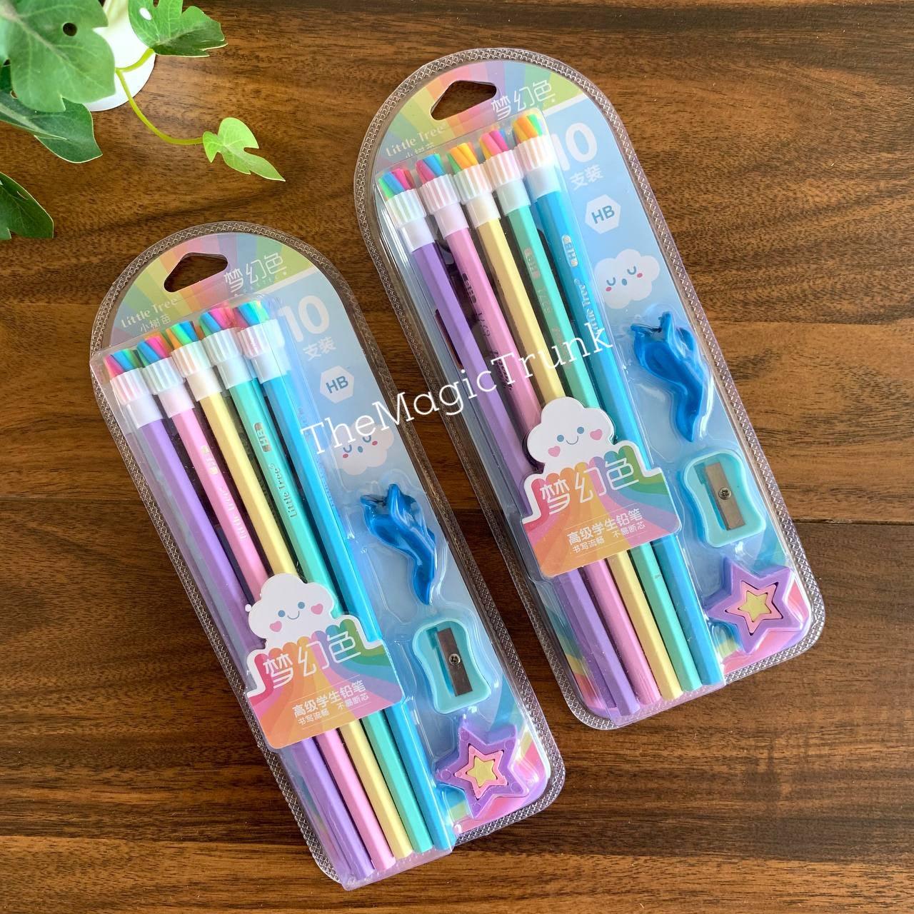 Pastel Shade Pencil Set ( 10 pcs ) – The Magic Trunk