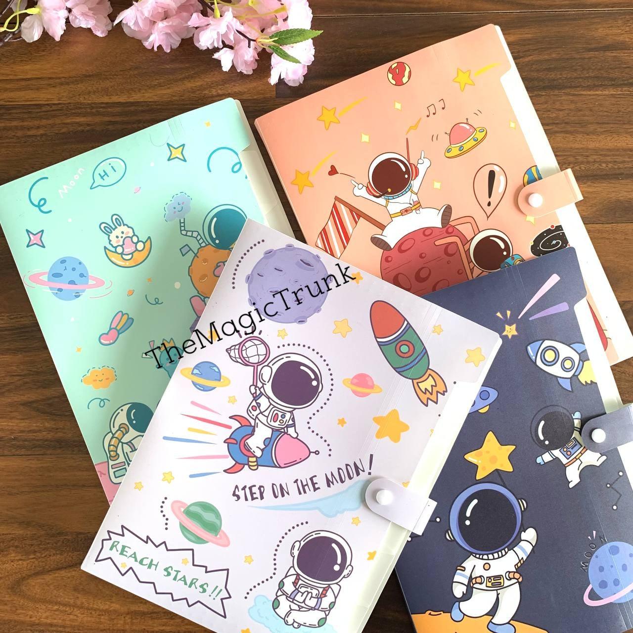 Space File Folder with Button Lock ( 1 pcs ) – The Magic Trunk